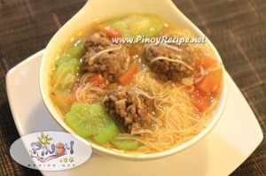 Misua at Patola Soup Recipe