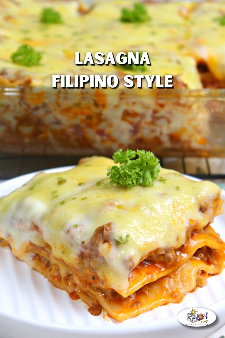 Filipino Style Lasagna Recipe