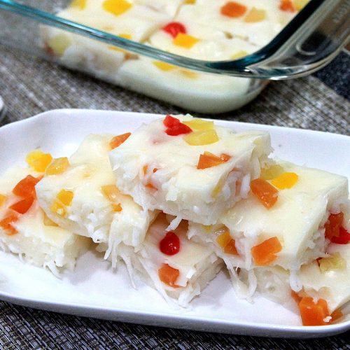 Fruity Maja Blanca with Buko Recipe - Pinoy Recipe at iba pa