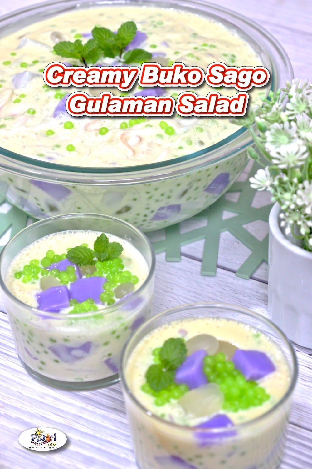 Creamy Buko Sago Gulaman Salad Recipe - Pinoy Recipe at iba pa